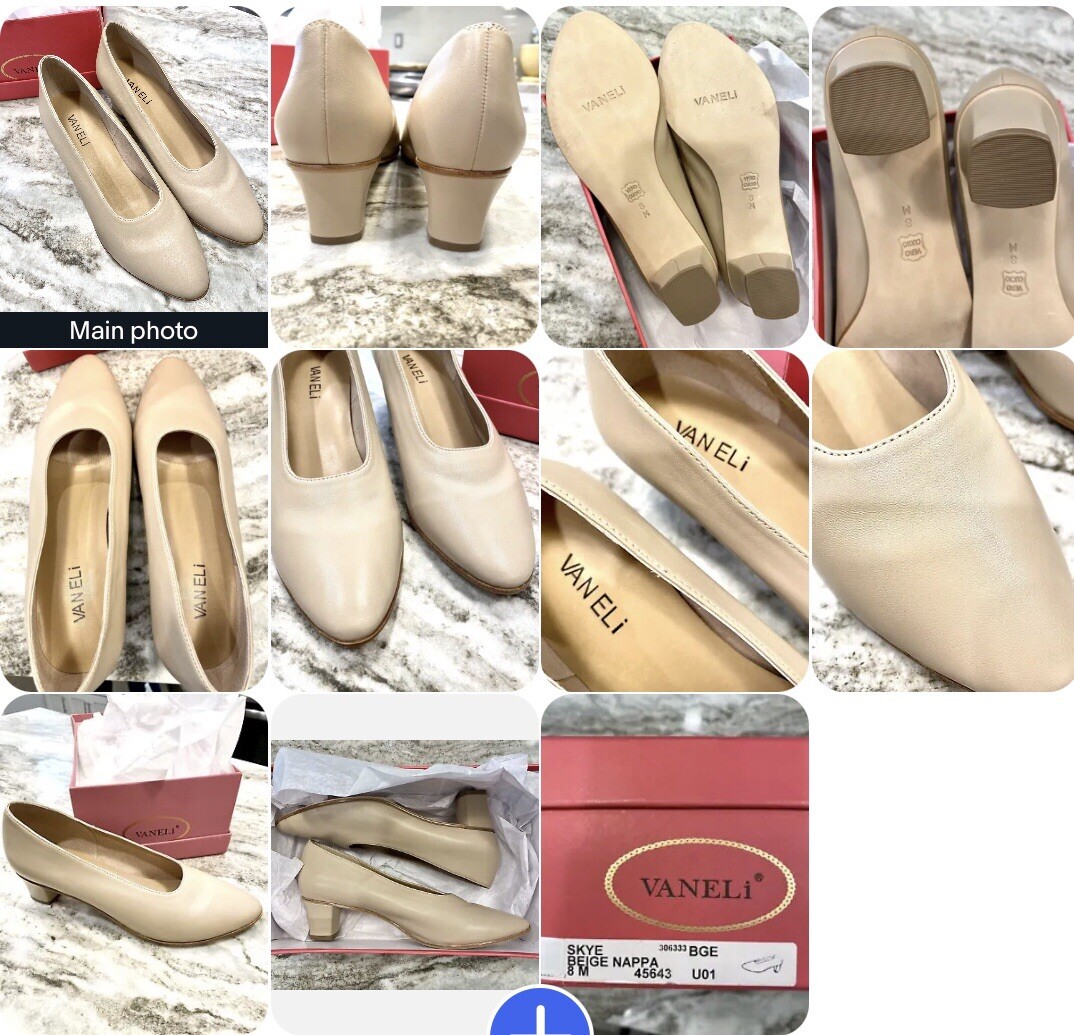 Vaneli Pumps Beige 2” heel w/box Size 8, fits like a 7 | eBay