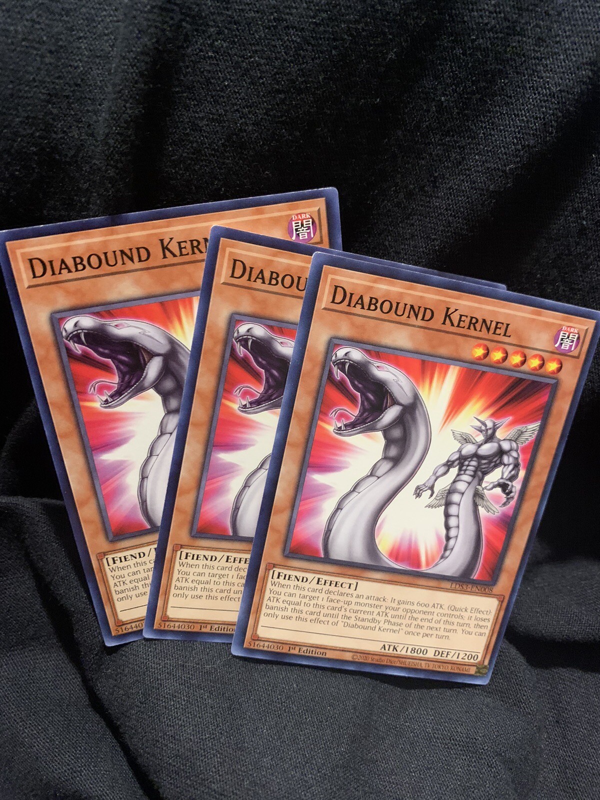 Yu-Gi-Oh! - x3 Diabound Kernel - LDS3-EN008 - Common - 1st Ed - NM/M ...