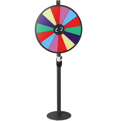 24Inch Prize Wheel Spinner with Stand Tabletop and Floor Dual Use ...