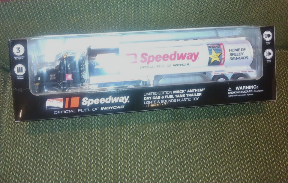 Speedway Fuel Tank Trailer Truck Lights Sounds IndyCar 2019 New in box ...