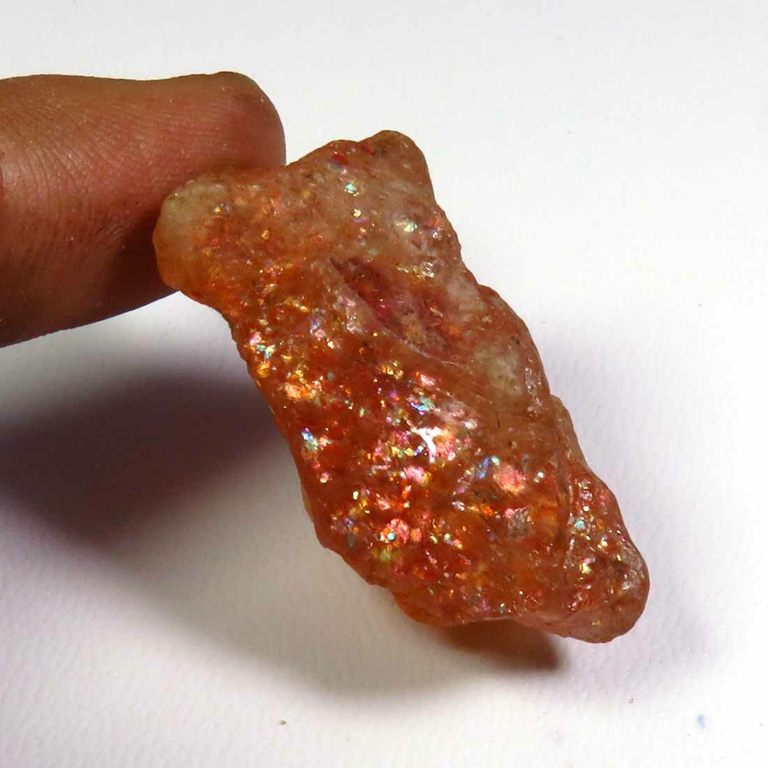 Natural Rainbow Lattice Sparkle Red Sunstone Rough Loose Gems DIY ...