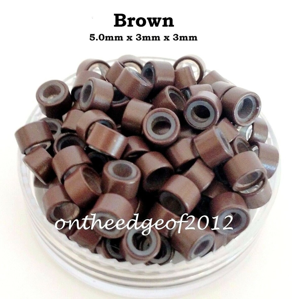 1000 Silicone MICRO Beads MICRO Rings Beads-Crimp Beads- Hair Extension ...