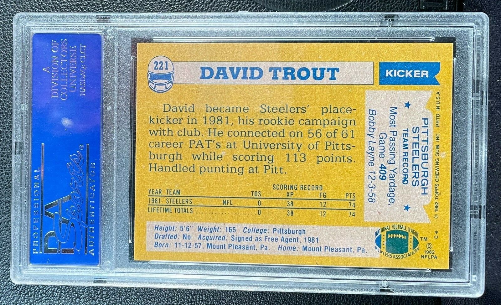 1982 Topps - #221 David Trout (RC) for sale online | eBay