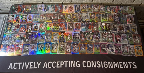 NFL FOOTBALL 100 Card Lot OF Only Prizm Refractor Color Holos ...