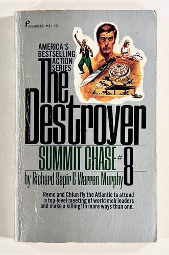 1974 THE DESTROYER #8 "Summit Chase" secret agent/action/spy series novel PB | eBay