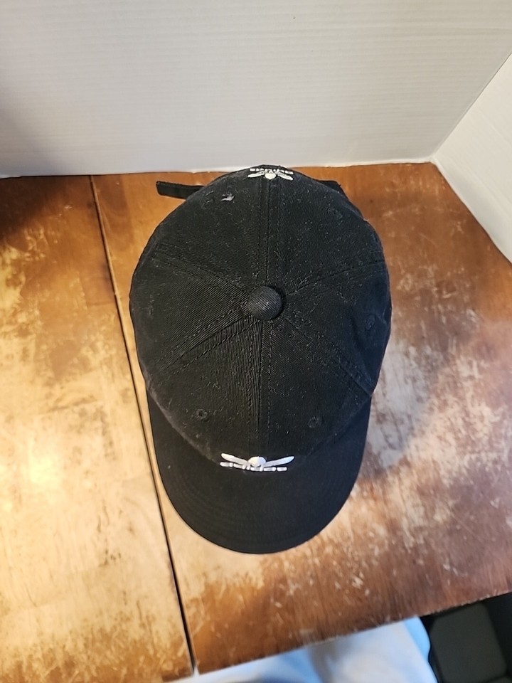 Adidas Men’s Adjustable Black/ White Logo Baseball Cap RN 90288 OSFM | eBay