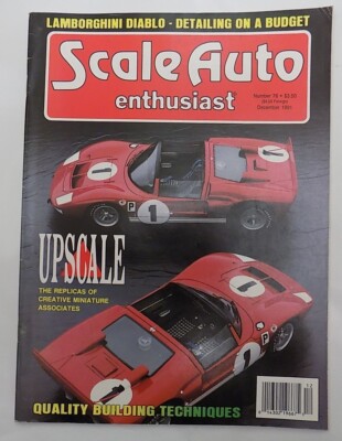 SCALE AUTO Enthusiast Magazine December 1991 #76 MODEL CAR TRUCK DRAG ...