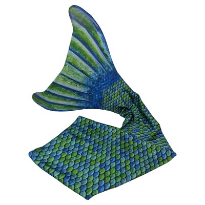 Fin Fun Blue Green Mermaid Monofin Tail Youth Large Swim Costume | eBay