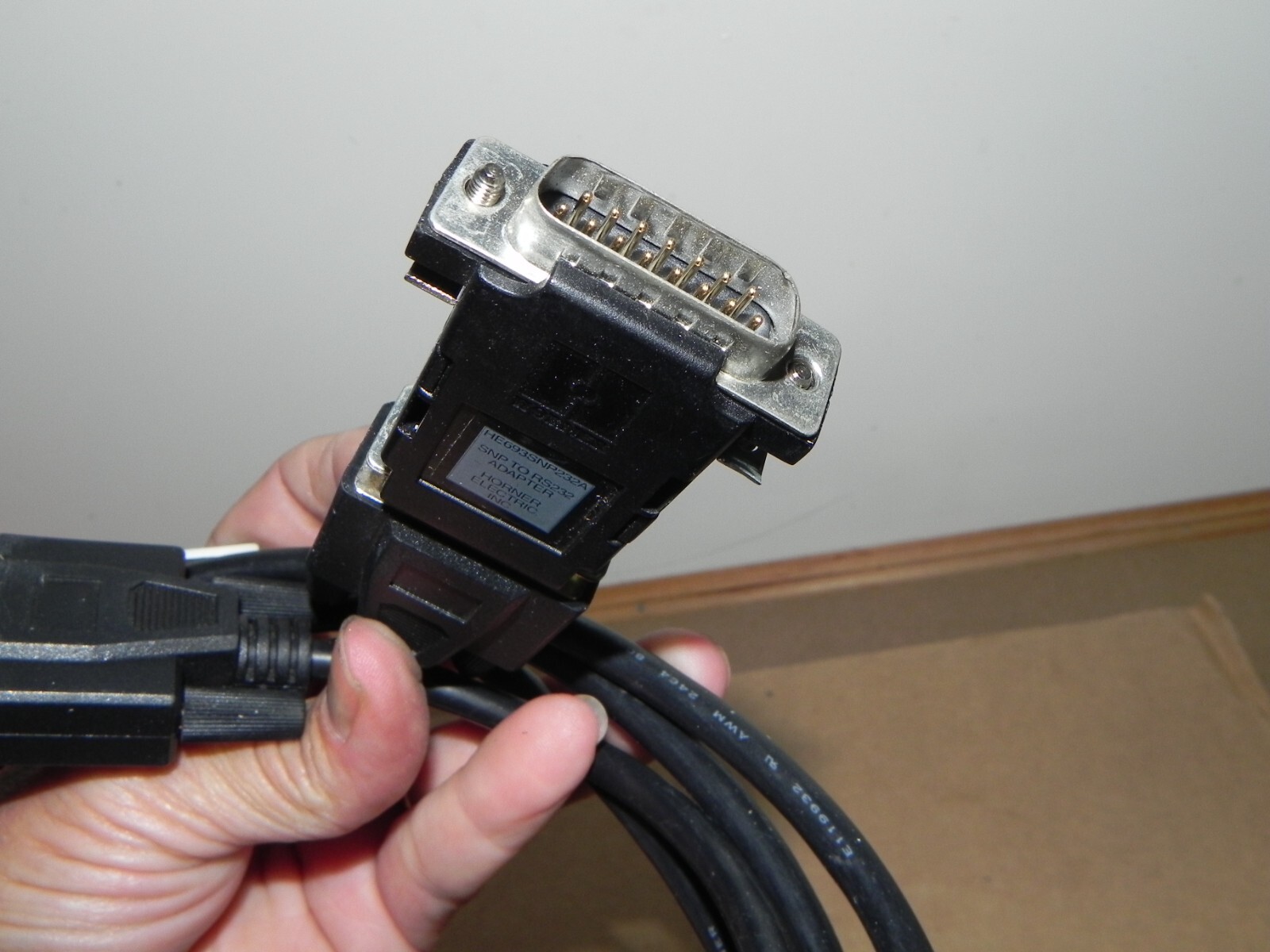GE-9030-PRG-CBL GE 90-30 PROGRAMMING CABLE W/GE HE693SNP232A ADAPTER ...