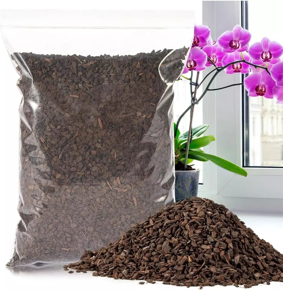 Orchid bark Planting Soil - 6-9MM Orchid Potting Mix Horticultural ...