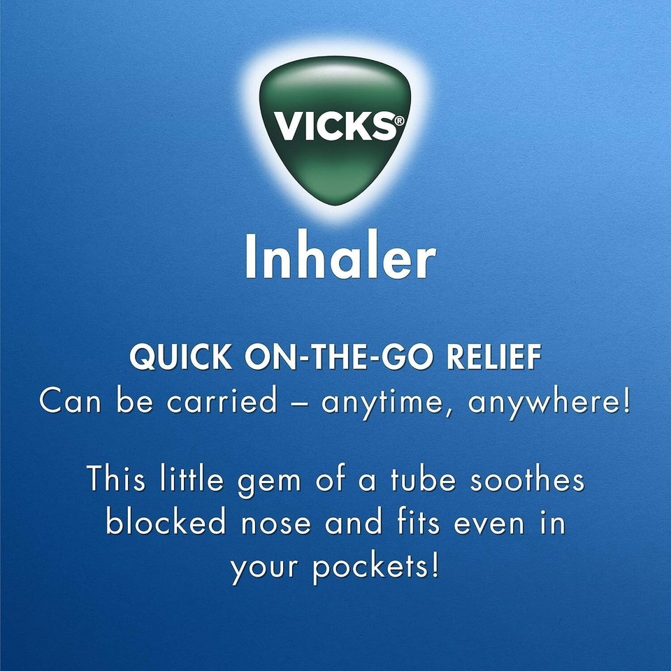 Vicks Nasal Inhaler Tube - 0.5 ml Pack Of 2 Pack 4987176020406| eBay