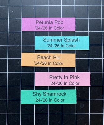 Stampin Up 24-26 In Color File Tabs Hanging Folders Tabs | eBay