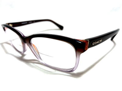 Coach HC 6089 FRAME Eyeglasses 5401 (Purple Brown Gradient/Brown) 51-16 ...