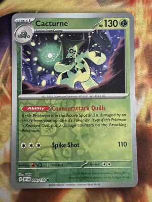Pokémon TCG Cacturne 006/198 Sv01: Scarlet & Violet Base Set Reverse ...