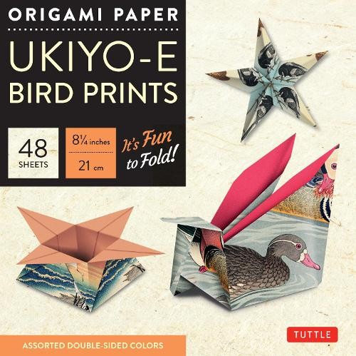 Origami Paper 8 1/4" (21 cm) Ukiyo-e Bird Print 48 Sheets (US IMPORT ...