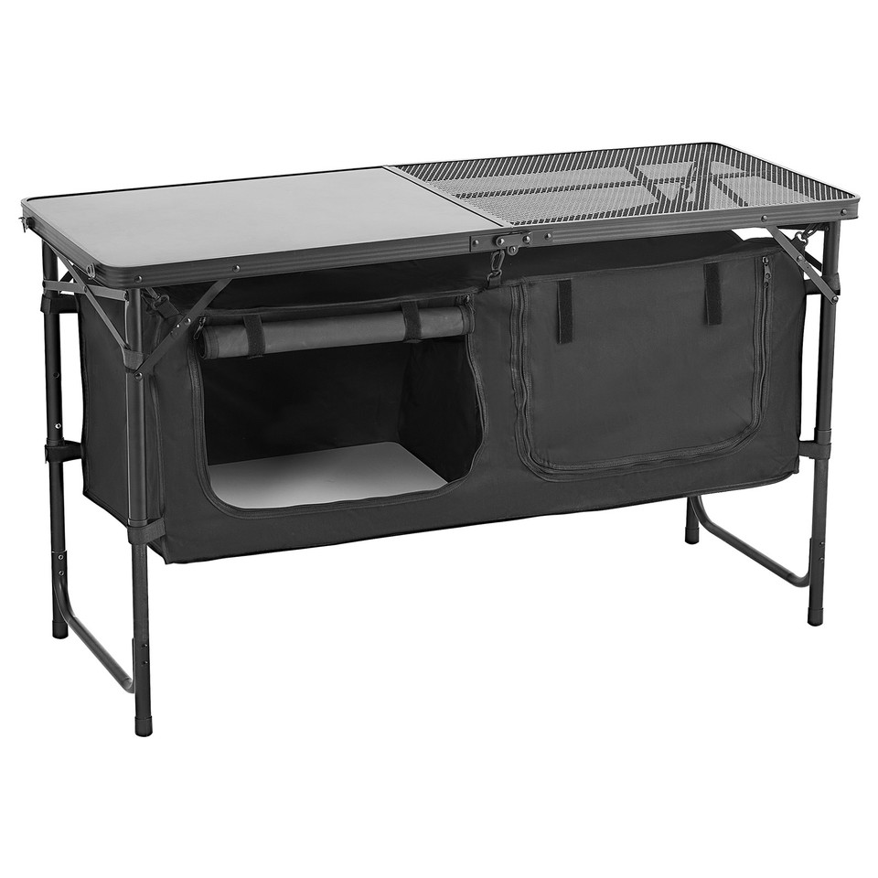 Camping Kitchen Table Folding Portable Outdoor Cook Station 3 ...