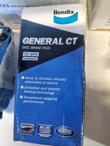 Bendix General CT Rear Brake Pad Set fits Ford, Mazda & Volvo ...