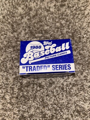 1988 TOPPS BASEBALL TRADED SERIES COMPLETE SET OF 132 CARDS | eBay