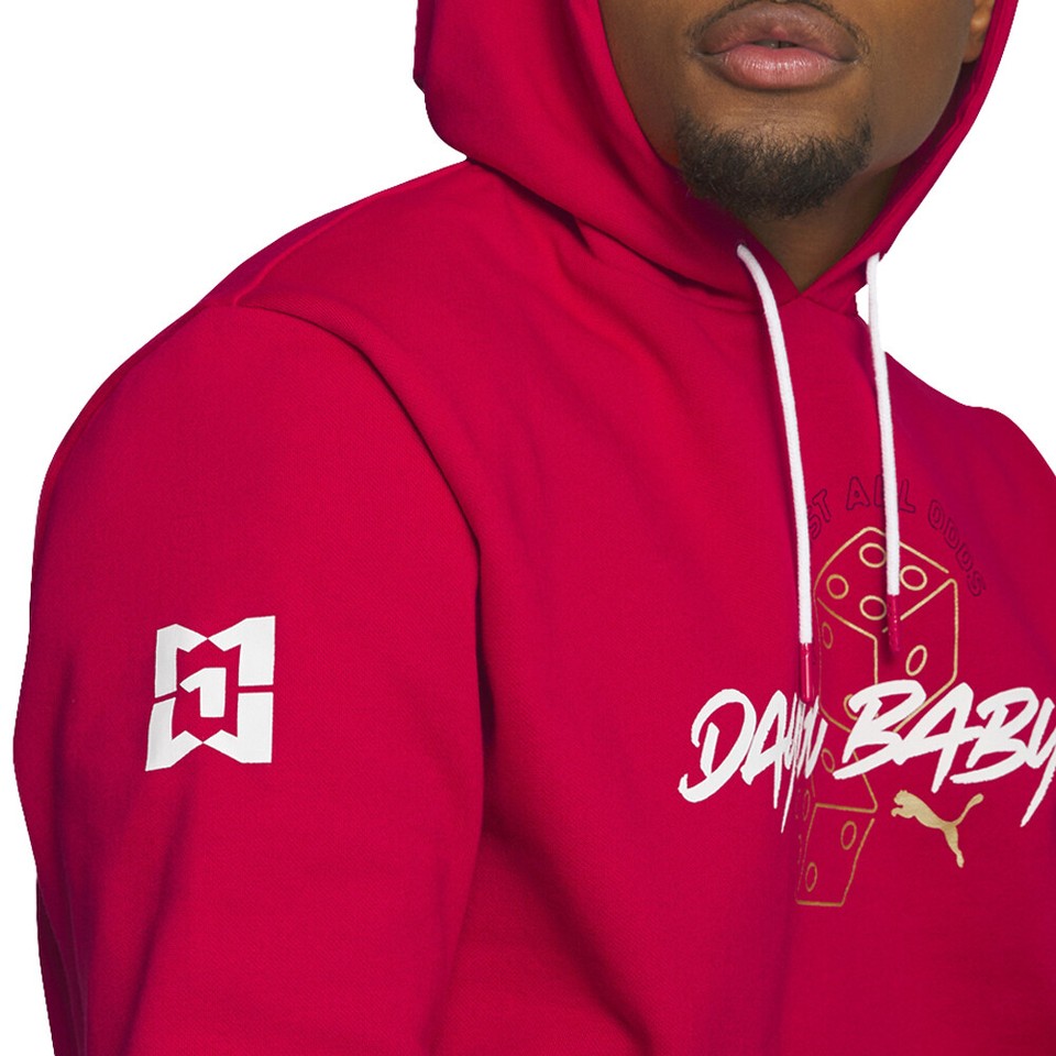 PUMA Mikey Daygo X Pullover Hoodie Womens Red Casual Outerwear 62191401 ...