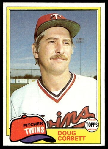 1981 Topps 162 Doug Corbett Pitcher Minnesota TWINS FREE shipping | eBay