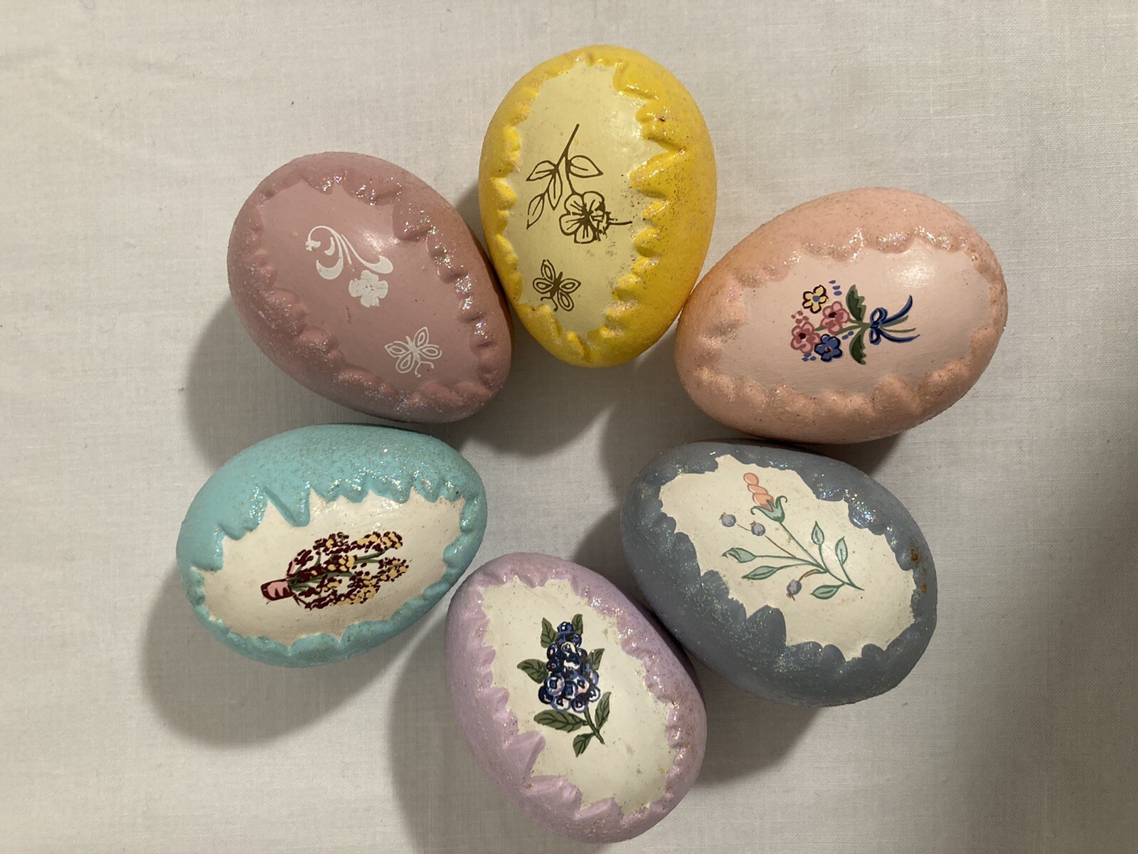 Pastel Decorated Easter Eggs