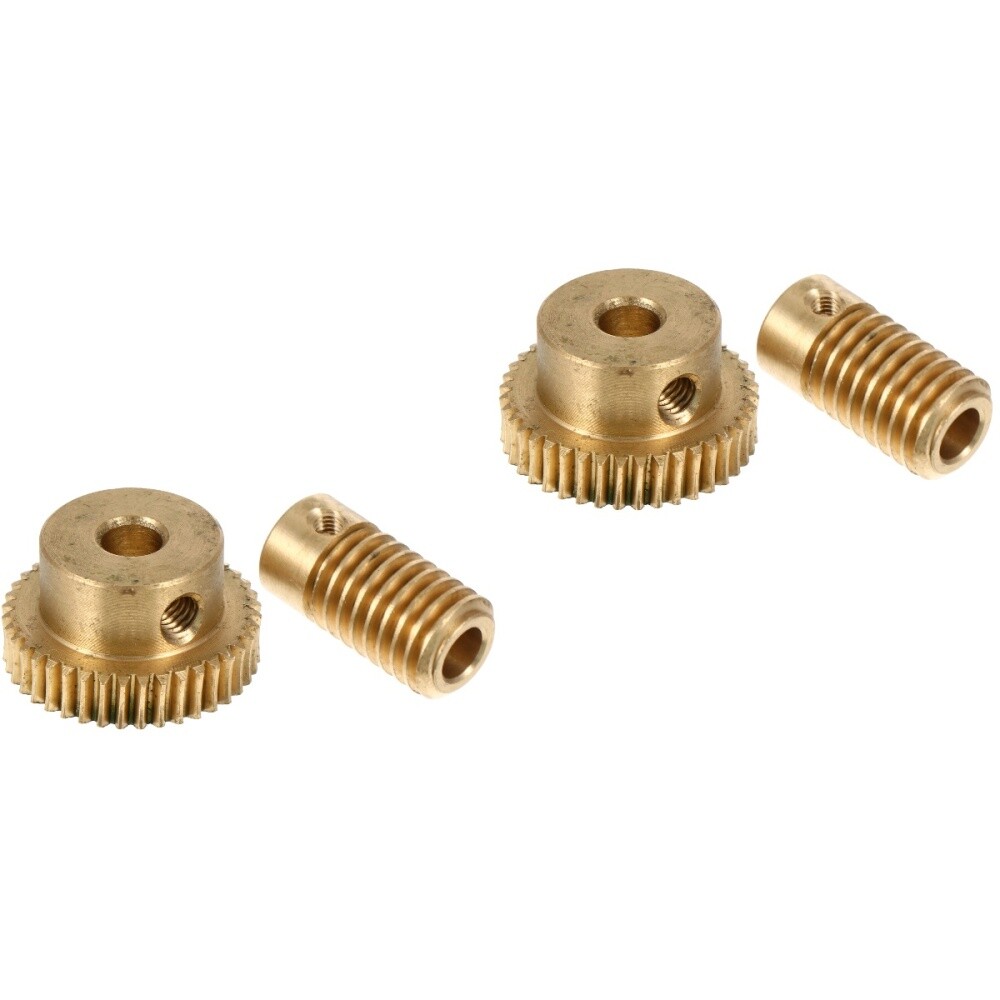 4 Pcs Small Modulus Worm Small Modulus Wormel Worm Motor Brass Worm ...