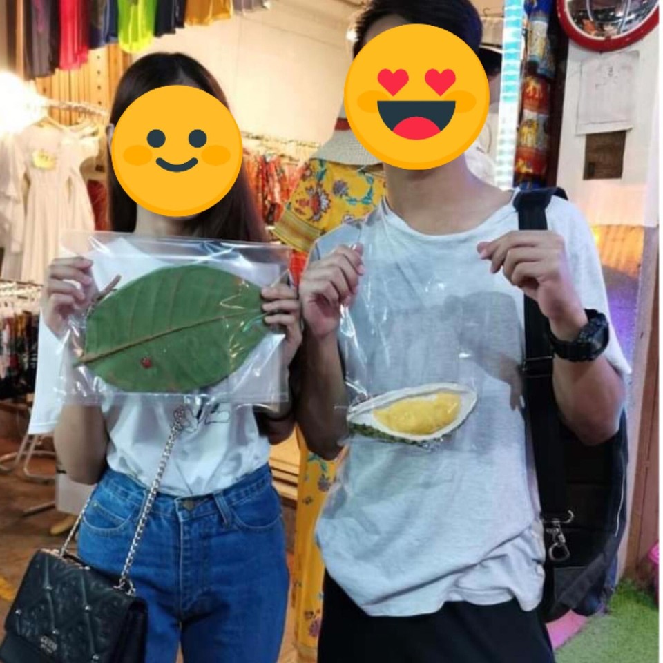 Rare bag handmade realistic leaf small large wallet art hipster weird ...