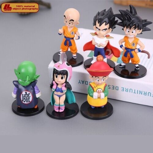 Anime Dragon Ball Z Son Goku Gohan Chichi Vegeta 6Pcs Figure Cake ...