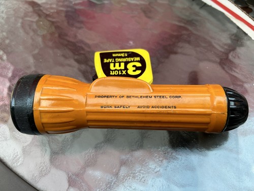 Vintage Bethlehem Steel co. Flashlight Bright Star No. 1618. Works. | eBay