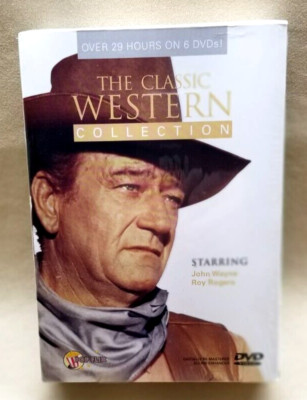 Classic Western Collection 6 DVDs John Wayne,Roy Rogers,Marion Bur- new ...