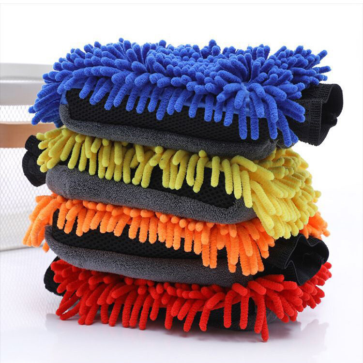 Car Wash Washing Microfiber Chenille Mitt Auto Cleaning Glove Dust ...