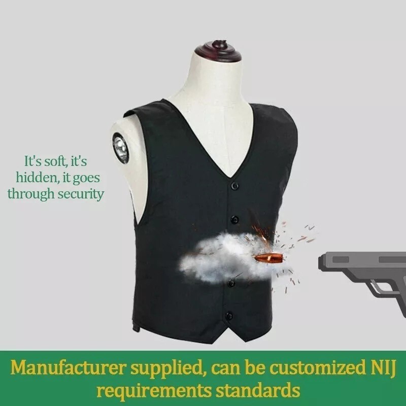 Fashion Concealable Bulletproof Vest Lightweight Bullet Knife Stab ...
