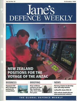 JDW - Jane's Defence Weekly Magazine (16 OCTOBER 1996) | eBay