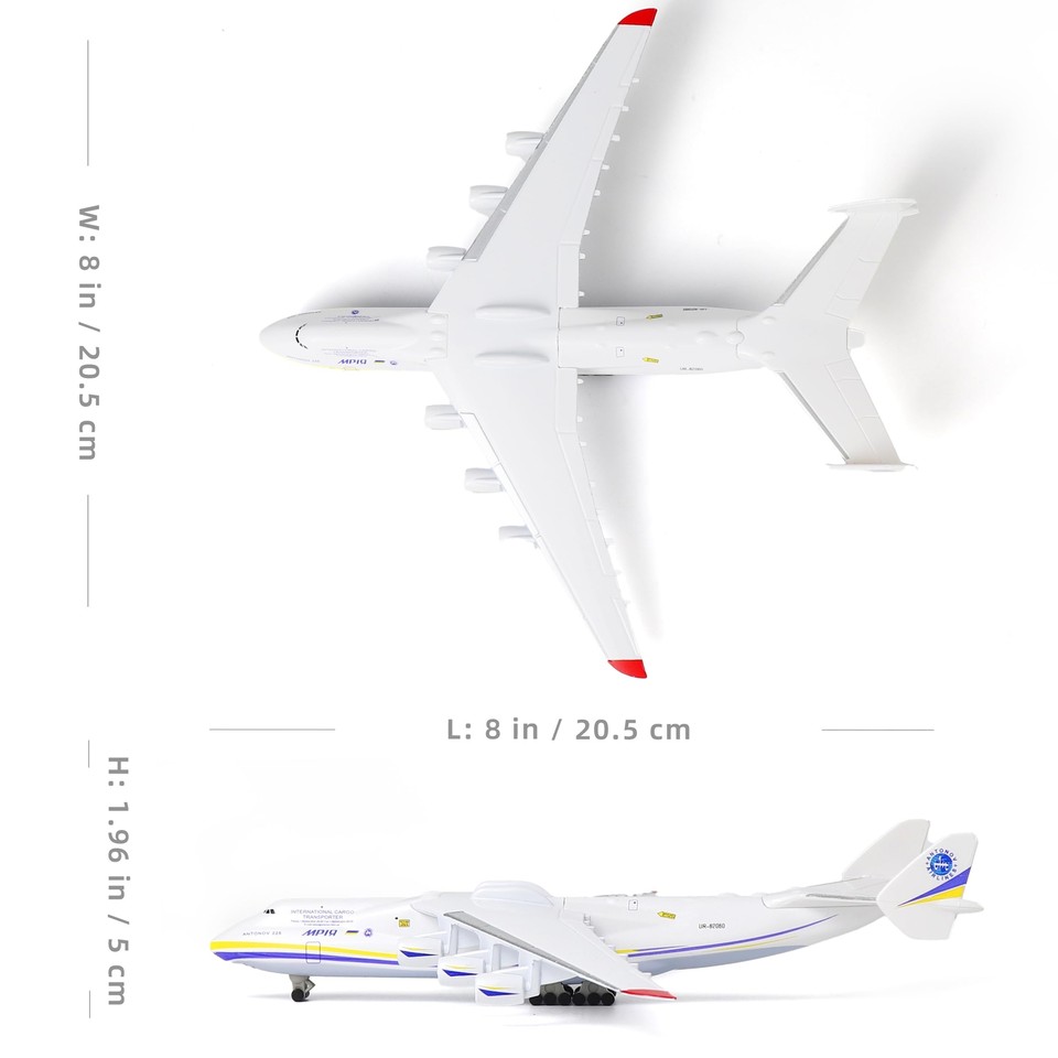 1:400 Antonov An-225 Mriya Diecase Airplane Model Ukraine Painted Mriya ...