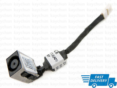 Original DC Power Jack charging port in cable harness for Dell ...