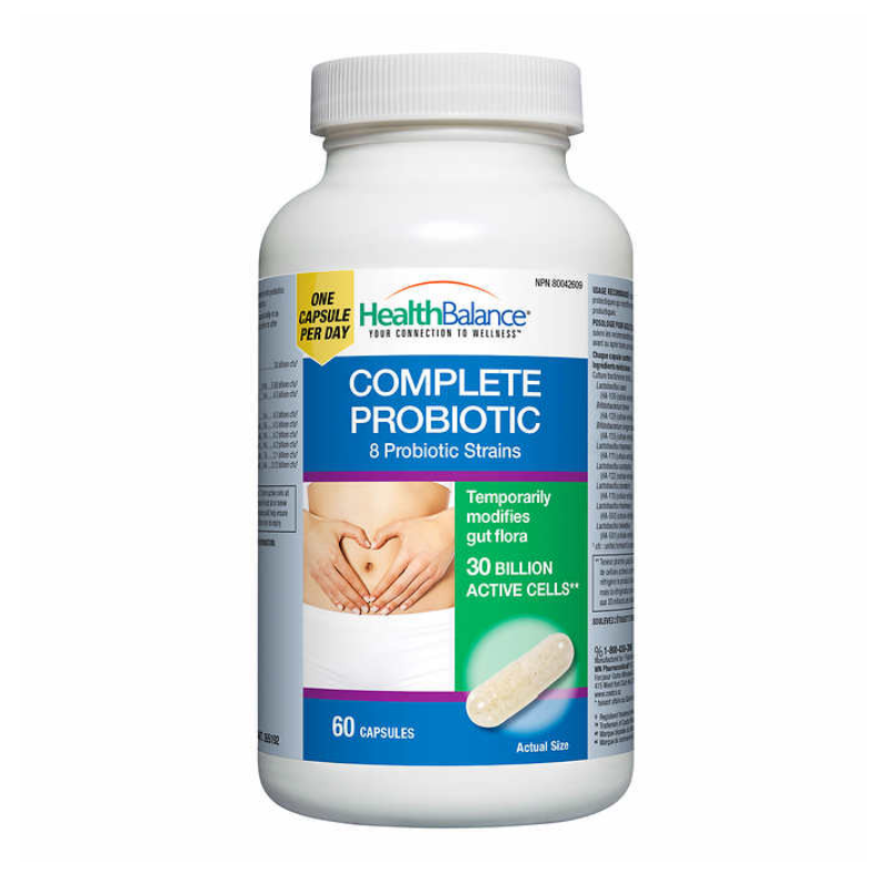 Health Balance® Complete Probiotic - 8 Strain - 30 Billion Active Cells ...
