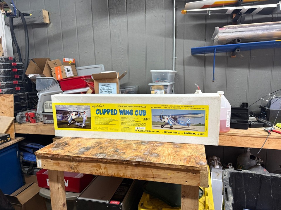 Rare Hazel Sig r/c CLIPPED WING CUB 1/4 scale kit NEW! | eBay