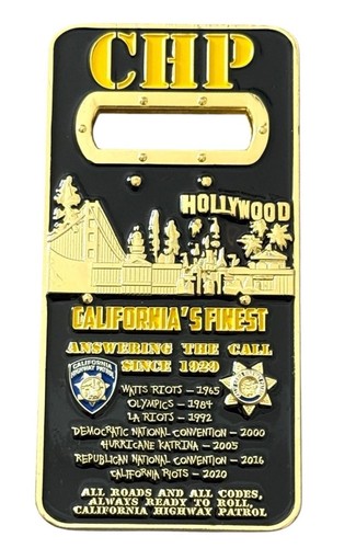 LARGE & Heavy California Highway Patrol Riot Shield Challenge Coin CHP ...