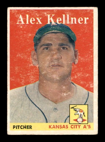 1958 Topps #3 Alex Kellner VG/VGEX X3008600 | eBay