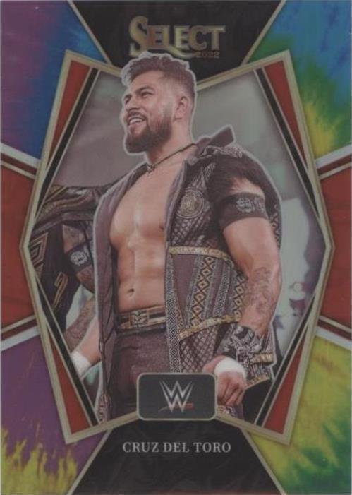 2022 Panini Select WWE - Premier Level Cruz Del Toro #178 Tie-Dye Prizm ...