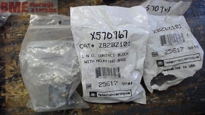 Lot Of 3-- Telemecanique Zb2Bz101 Contact Block With Mounting Base | eBay