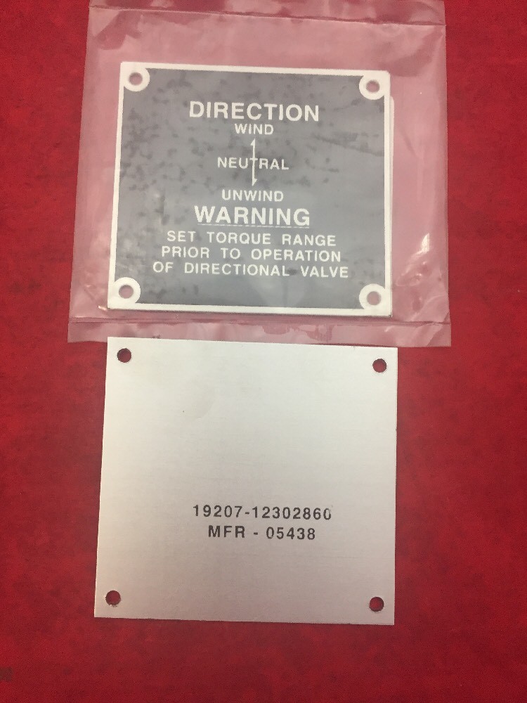 NEW LOT OF 10 Winch Direction Warning Instruction Plates 12302860 ...