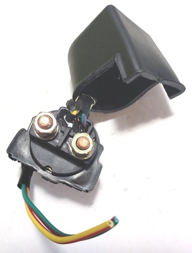 UNIVERSAL 12 VOLT STARTER SOLENOID RELAY W/ WEATHER COVER FOR COOLSTER ...