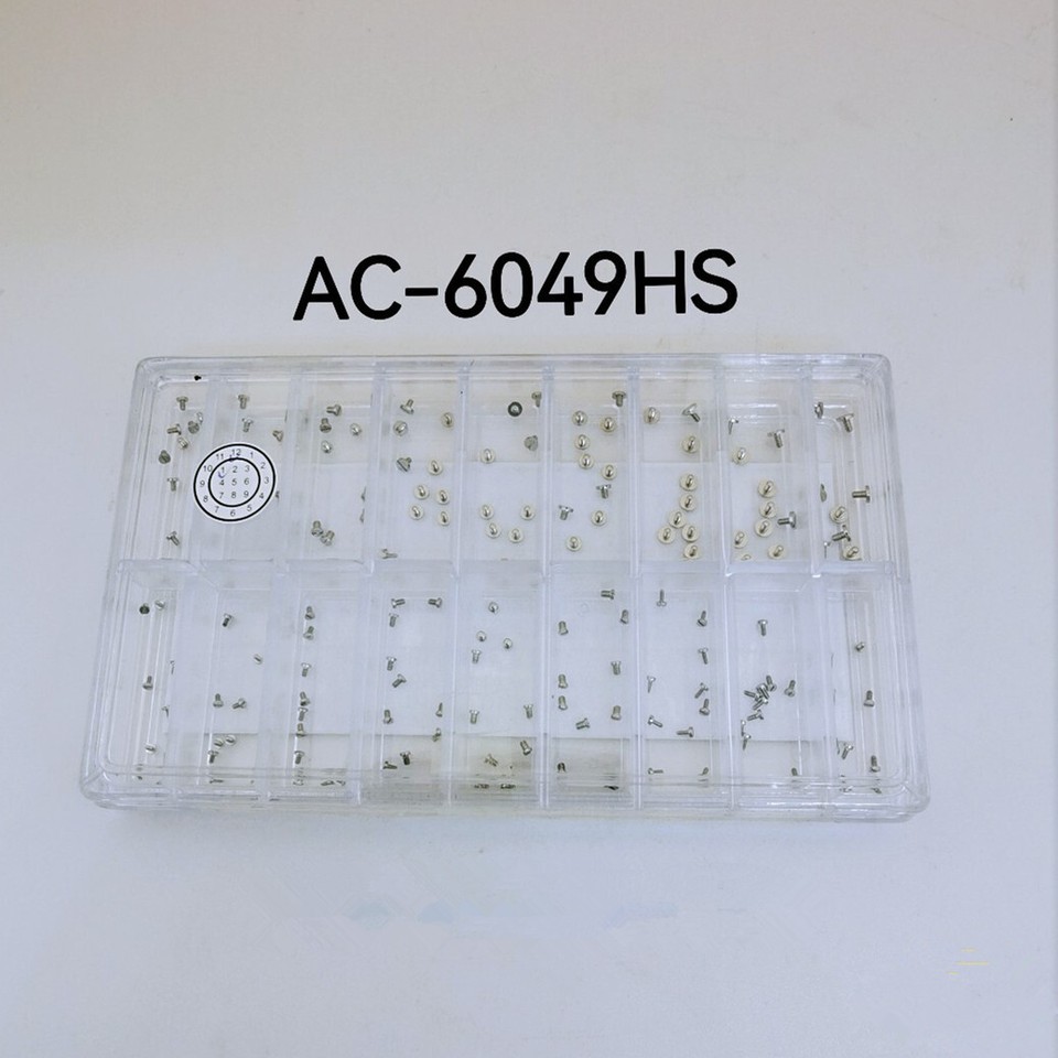 180pcs 18-Size Stainless Steel Watch Case Slotted Screw Assortment ...