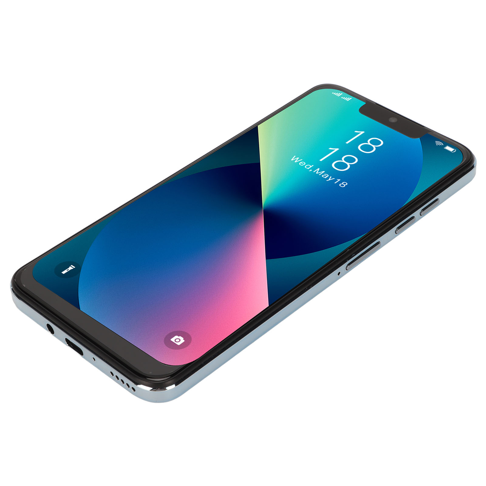 (Blue) Smartphone 6GB RAM 128GB ROM Mobile Phone 6.2in 16MP Rear Camera ...