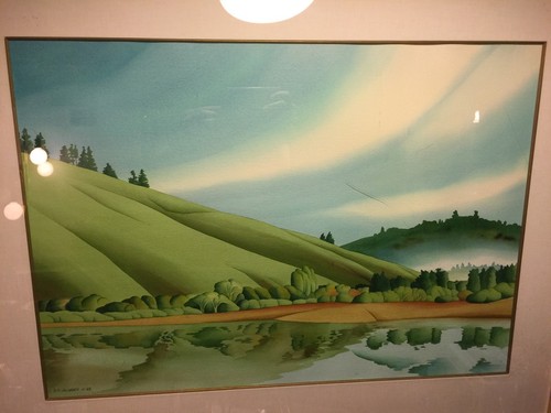 RAY JACOBSON CALIFORNIA LANDSCAPE SONOMA VALLEY WATERCOLOR ART PAINTING ...