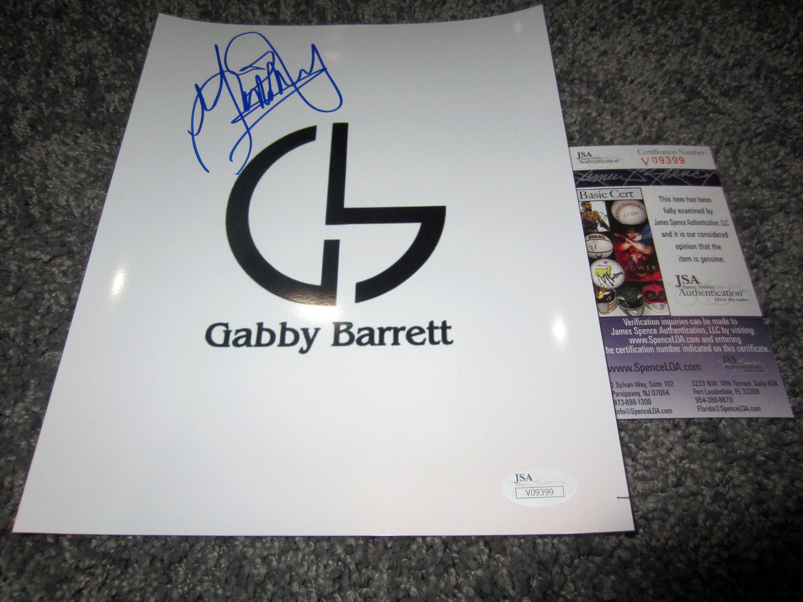 GABBY BARRETT American Idol SIGNED Autograph 8x10 Photo w/JSA COA ...
