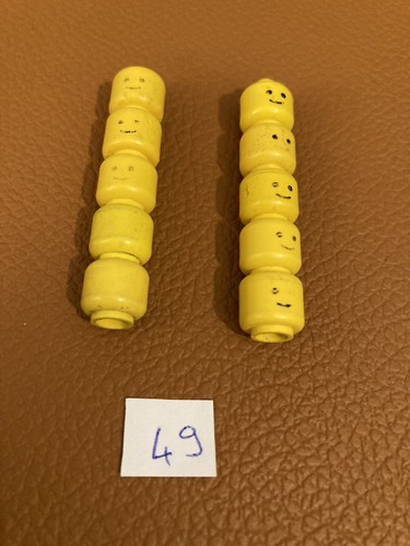 Lego vintage minifig 10 têtes 3626ap01 usées et abimées 49 | eBay