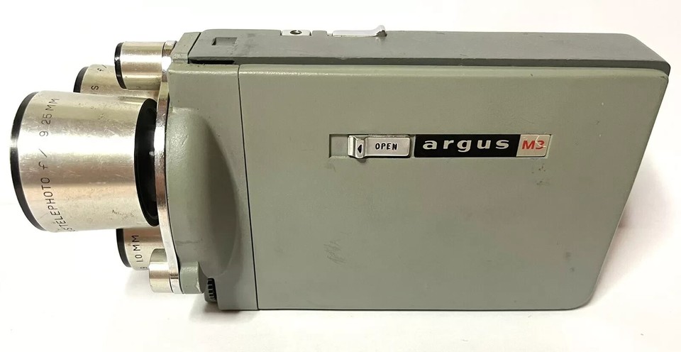 ARGUS M3 8MM Film Movie Camera WATCH MATIC MODEL 400 Working Tested! | eBay