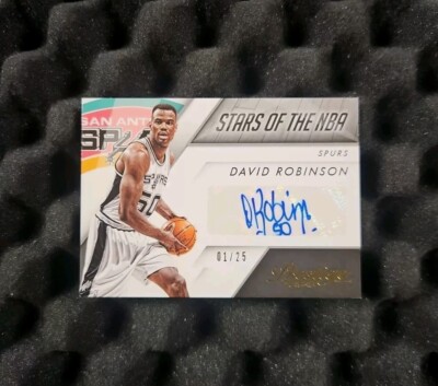 David Robinson Auto 2015-16 Panini Prestige SPURS 1st Card Autograph ...